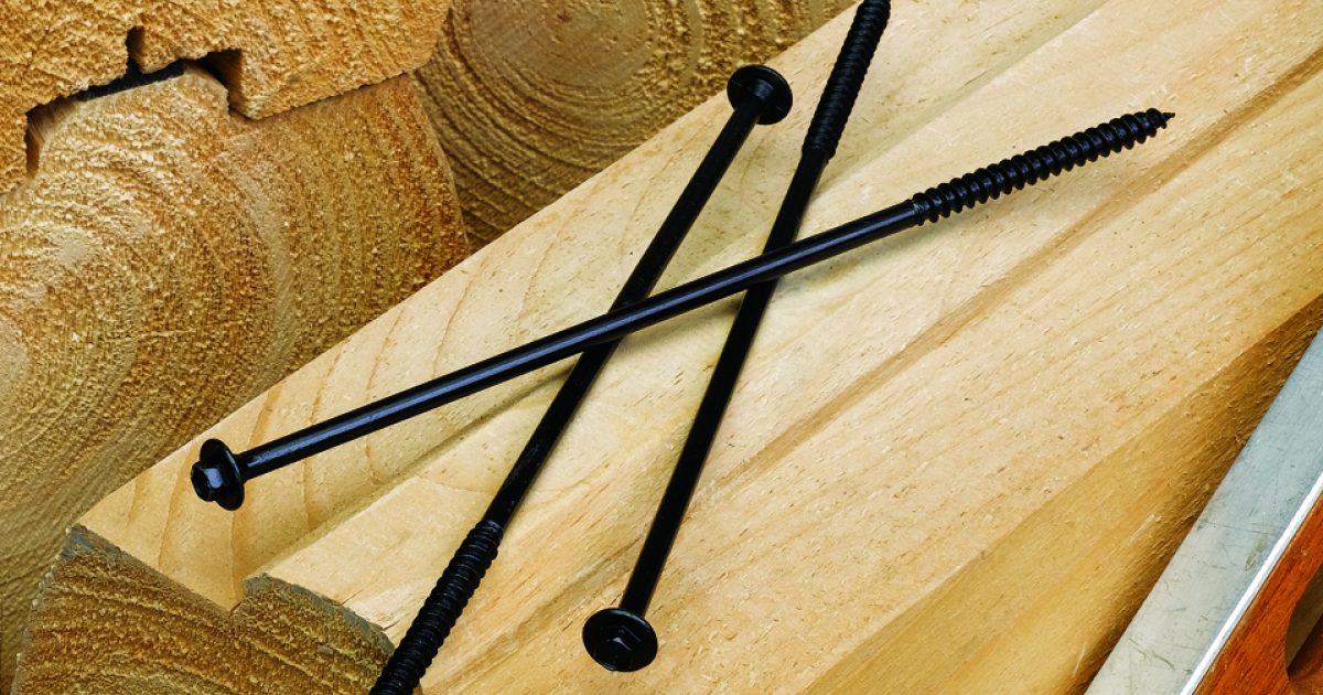 LogHog®: Heavy-Duty Structural Wood Screw - Log Home… | FastenMaster